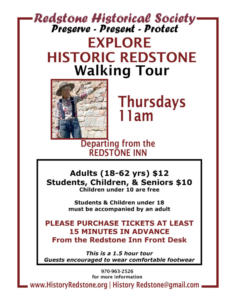 History Walking Tours - Redstone Historical Society